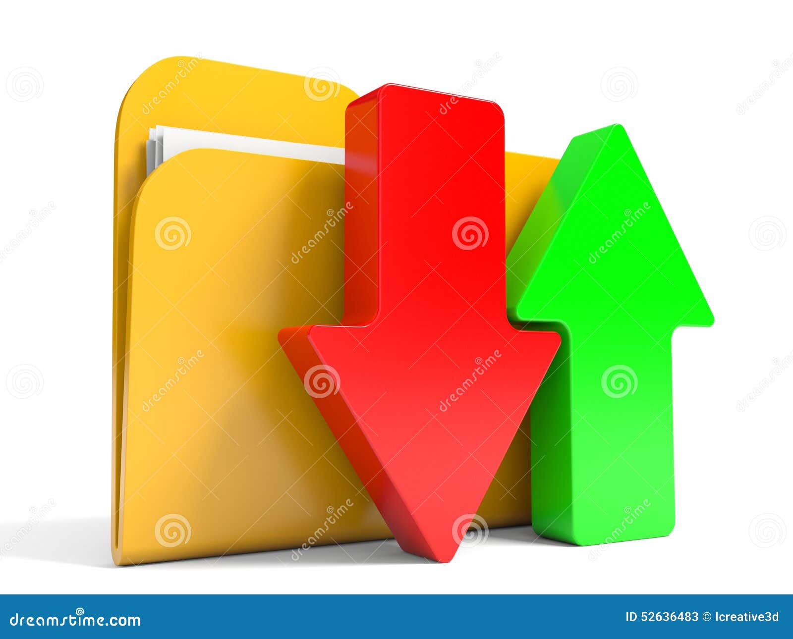 Abstract Folder. Download and Upload. Stock Illustration - Illustration ...