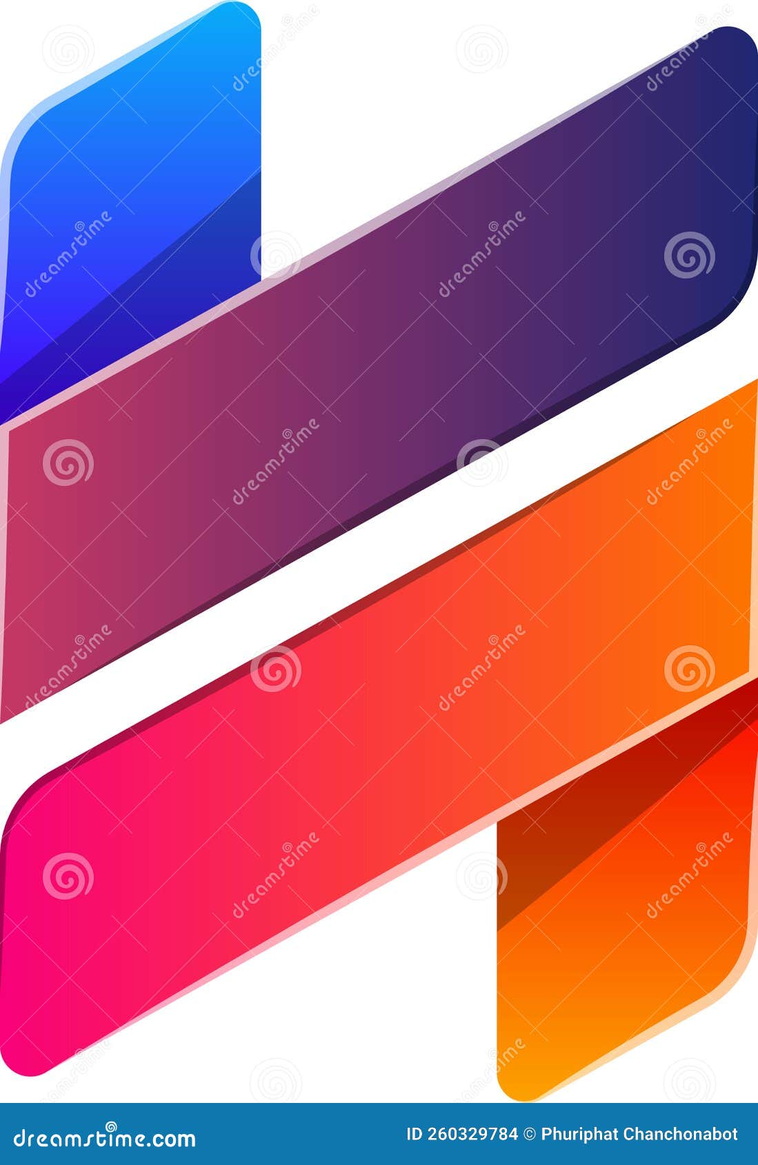 Abstract Folding Logo Illustration in Trendy and Minimal Style Stock ...