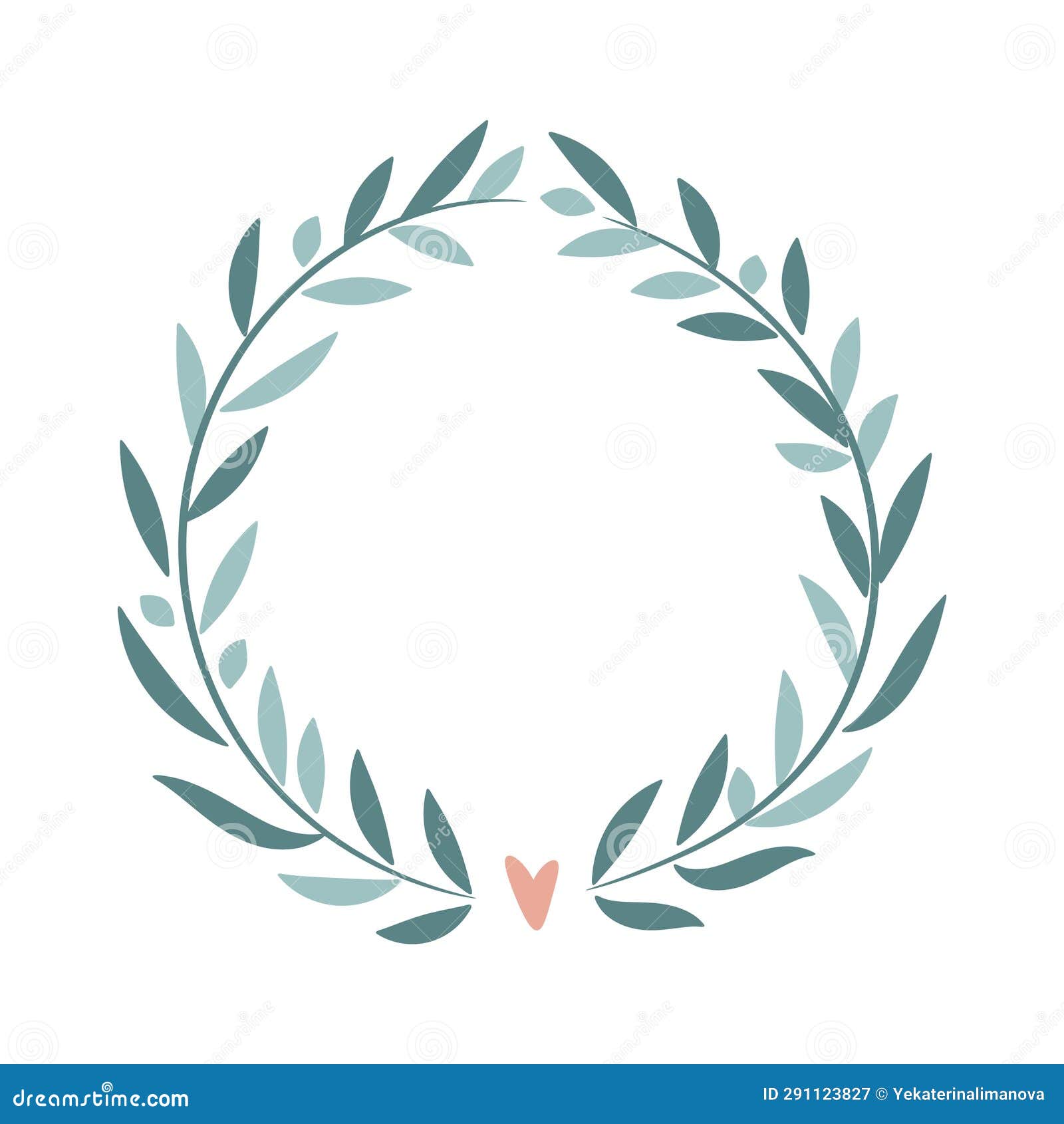 Abstract Foliage Wreath. Vector. Stock Vector - Illustration of maple ...