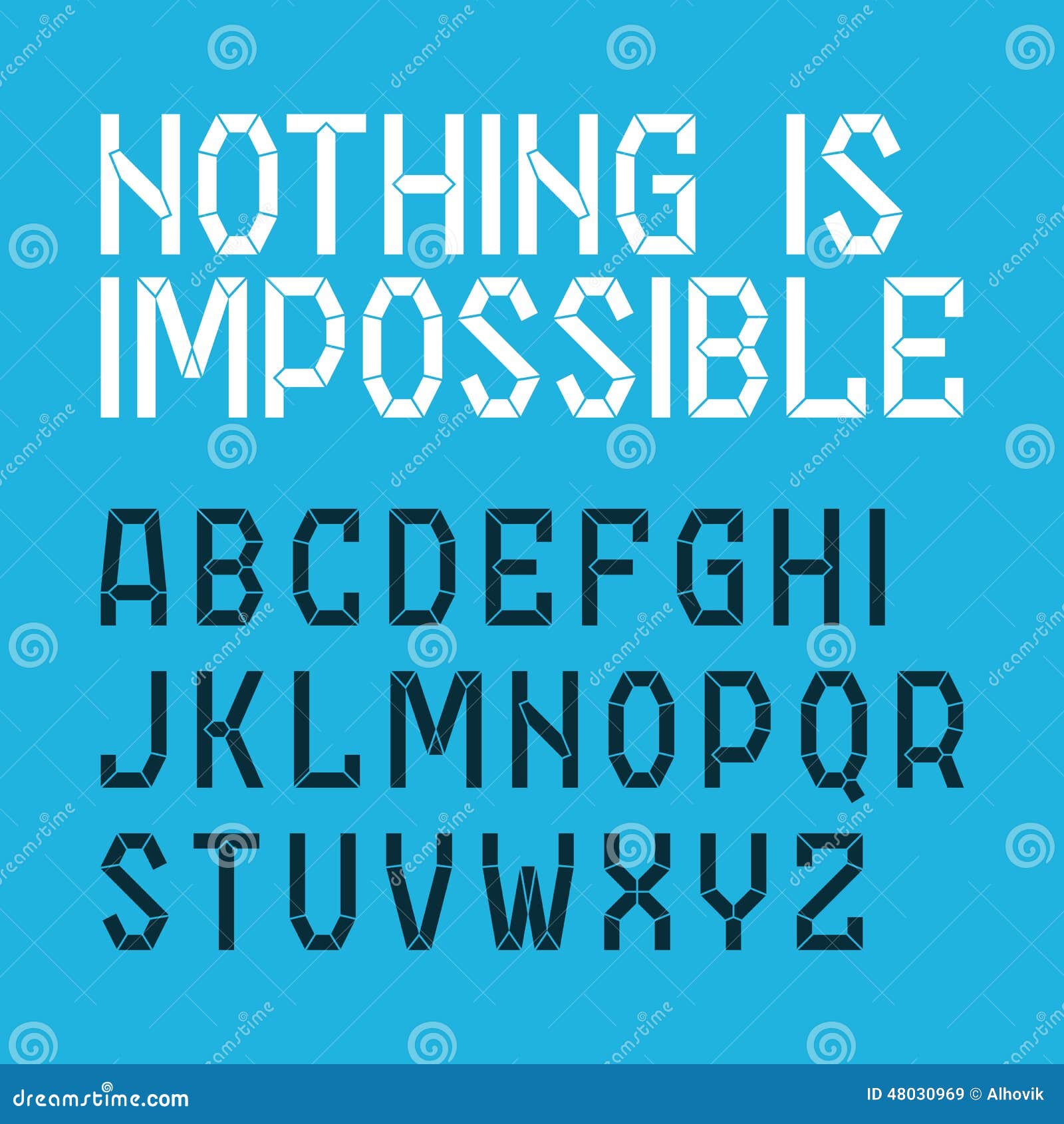 Abstract font, alphabet stock vector. Illustration of creative - 48030969