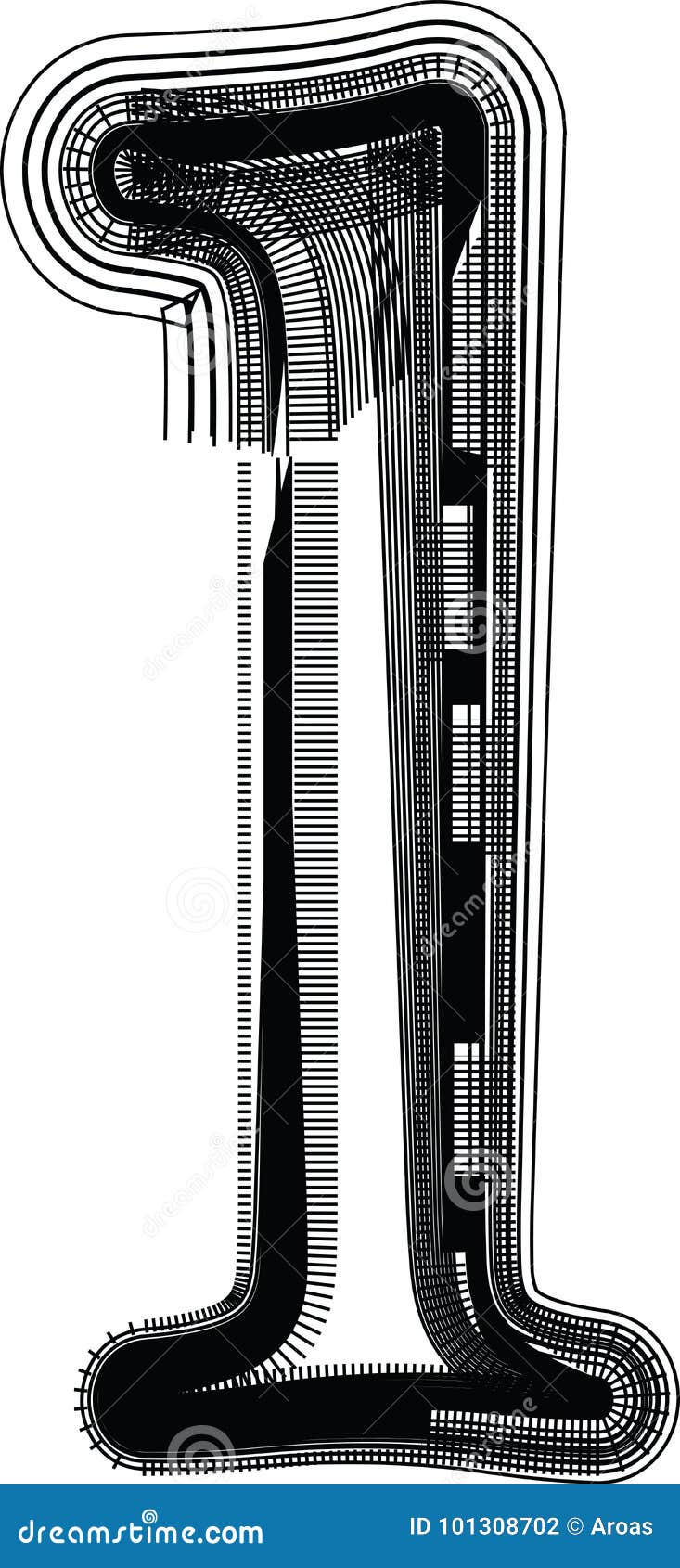 Font illustration LETTER l stock vector. Illustration of abstract ...