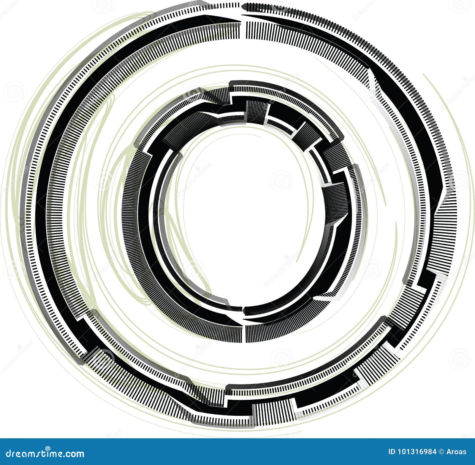 Technological Font. LETTER O Stock Vector - Illustration of scratch ...