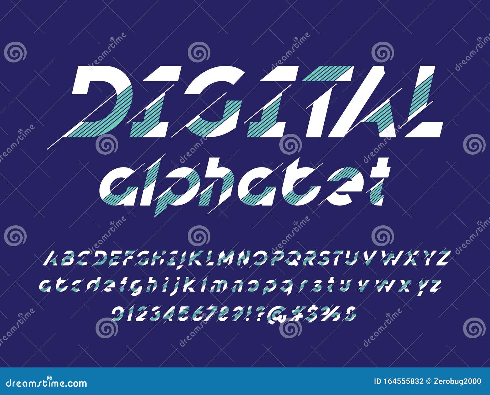 Abstract font stock vector. Illustration of abstract - 164555832