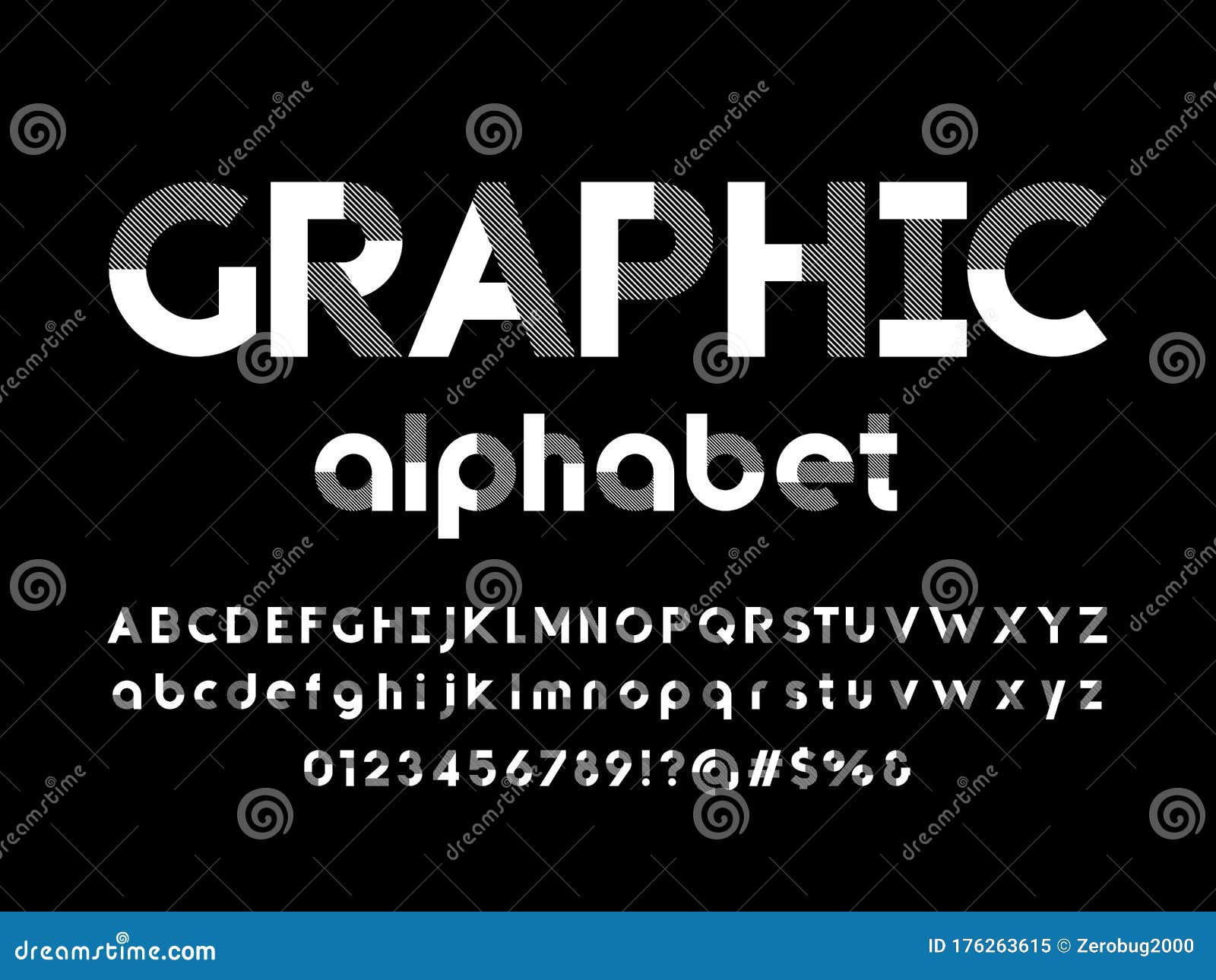 Abstract font stock vector. Illustration of abstract - 176263615