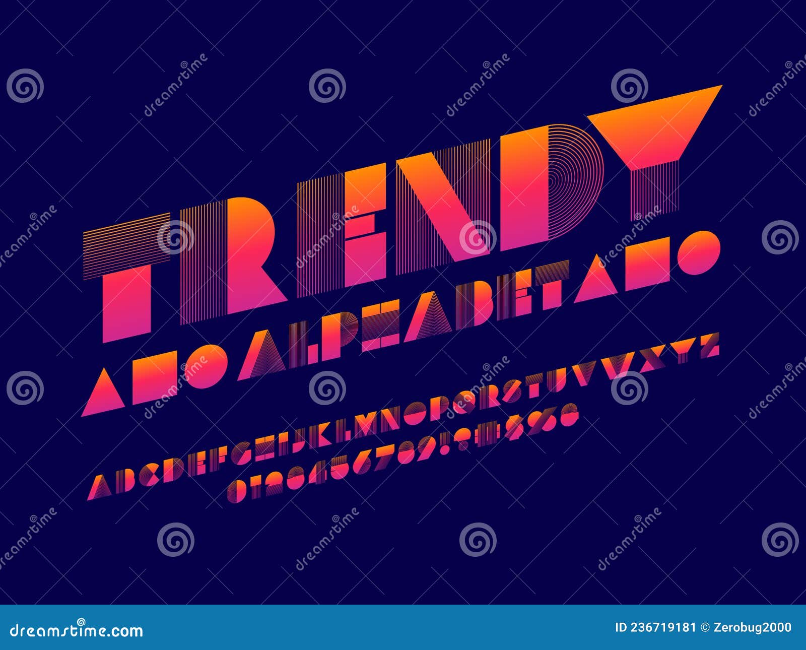 Abstract font stock vector. Illustration of symbol, style - 236719181