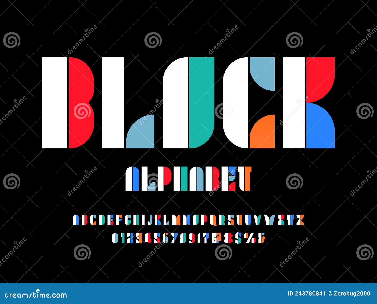 Abstract font stock vector. Illustration of word, type - 243780841