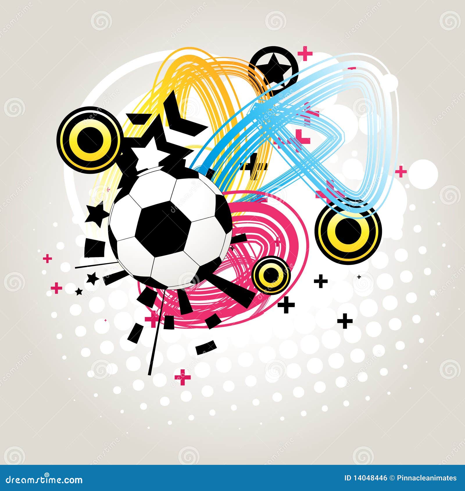 Abstract football stock vector. Illustration of halftone - 14048446