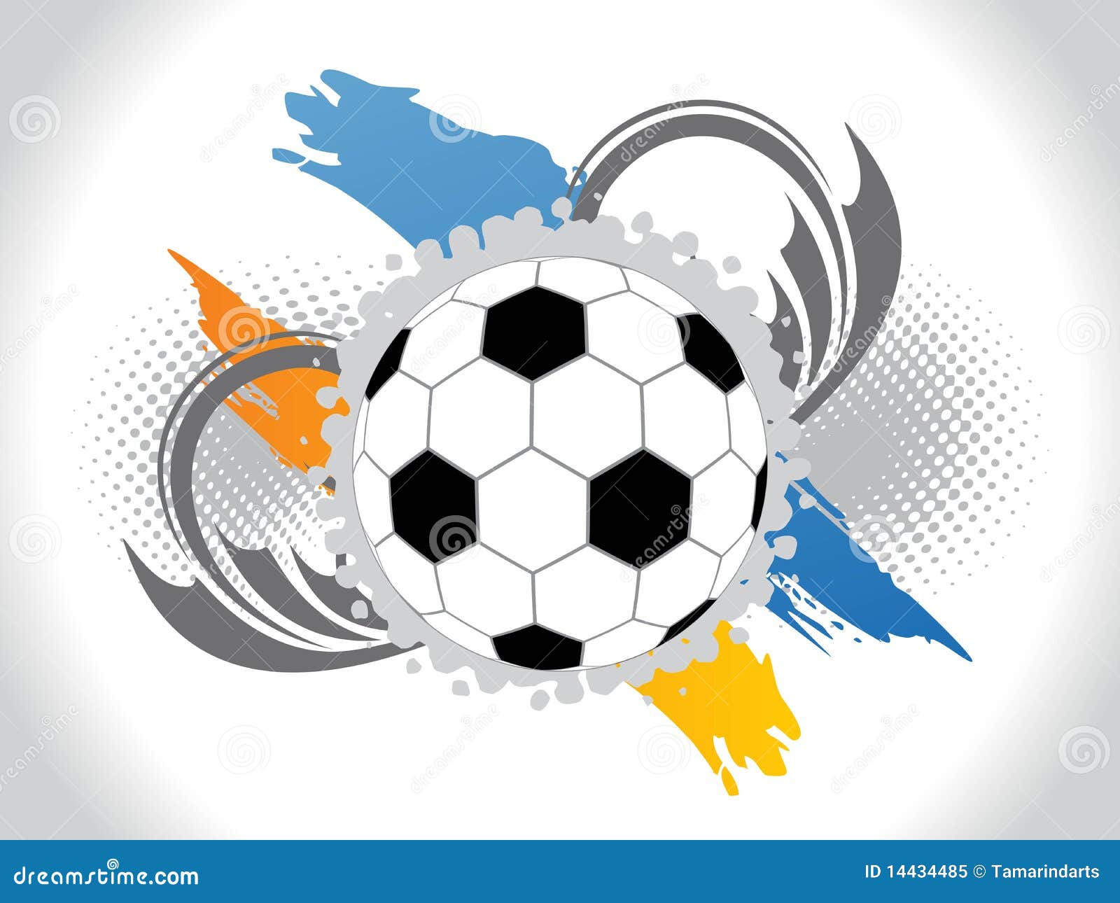 Abstract Football Background with Florals Stock Vector - Illustration ...