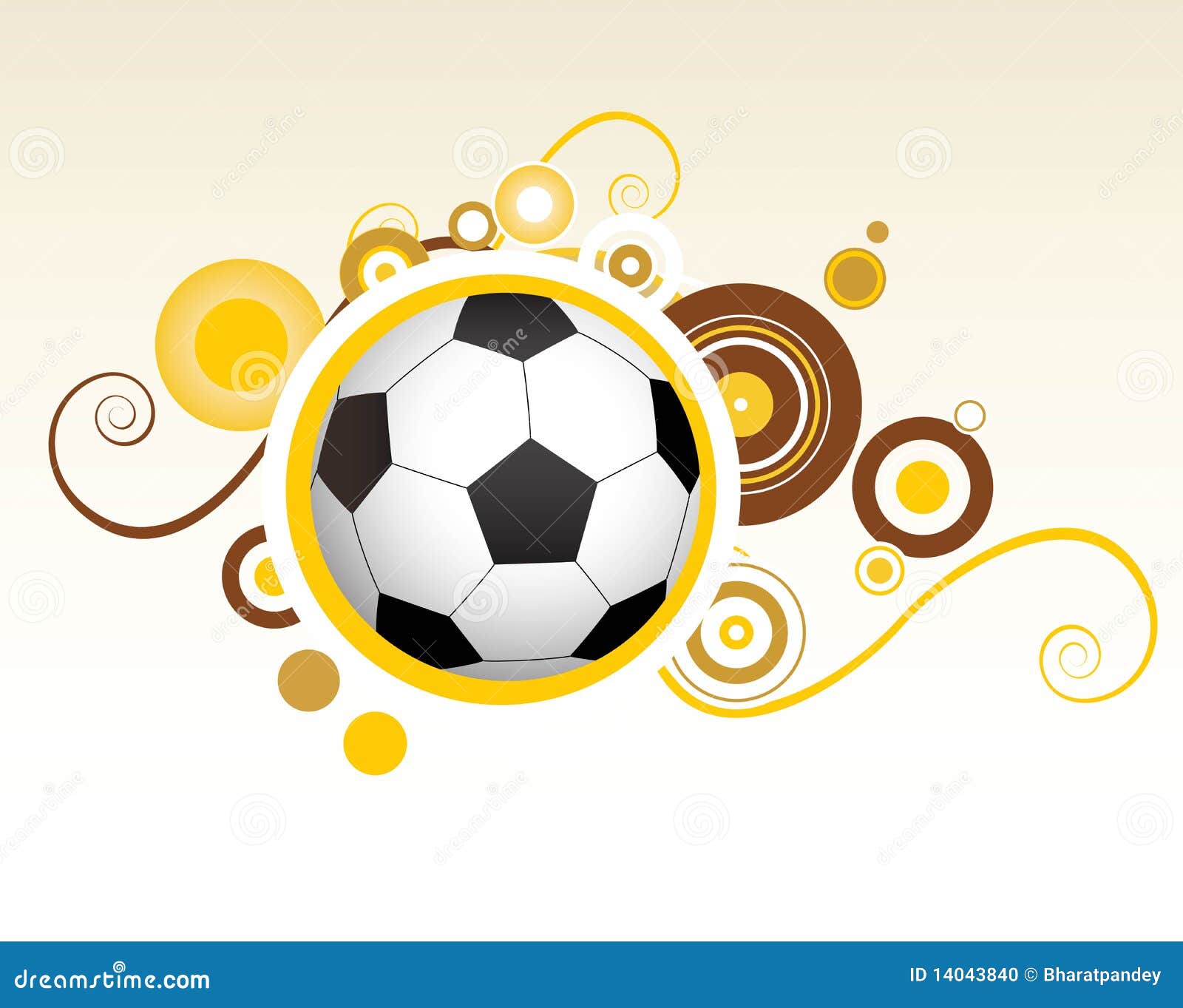 Abstract Football Creative Design Stock Vector - Illustration of sphere ...