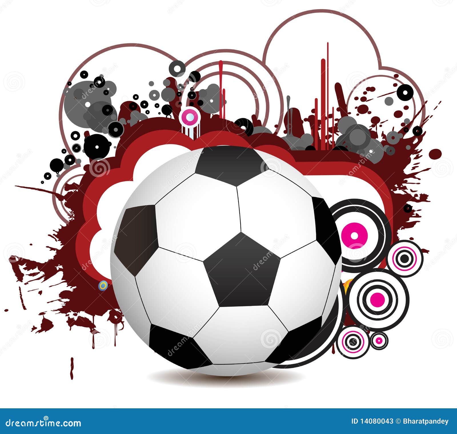 Abstract Football Creative Design Stock Image - Image of element ...