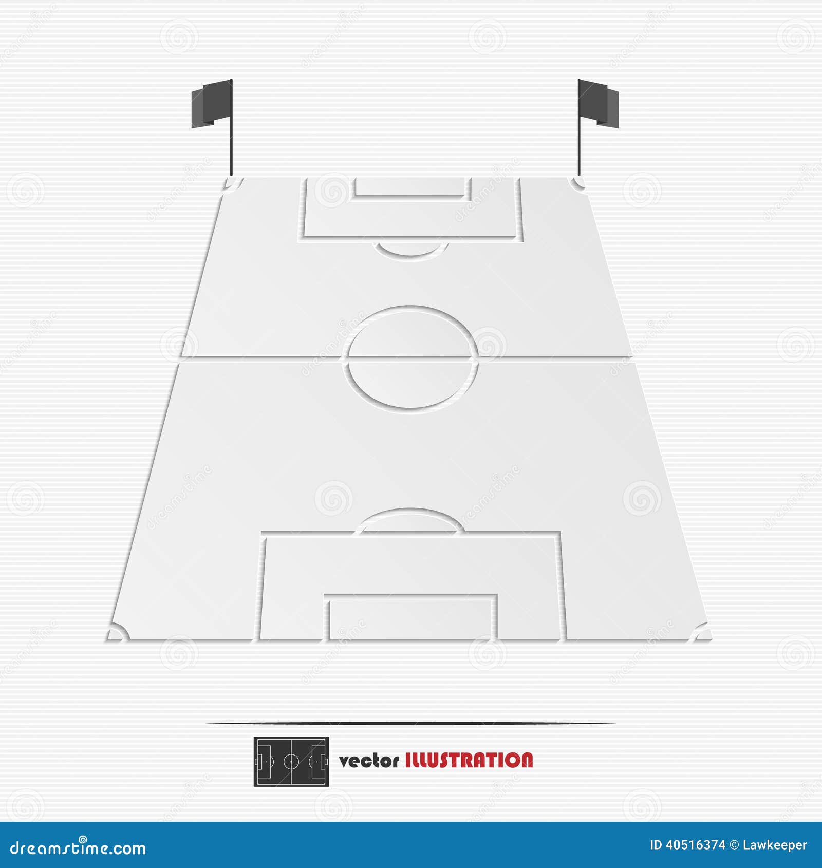 Abstract Football Field Web Icon Stock Vector - Illustration of ...