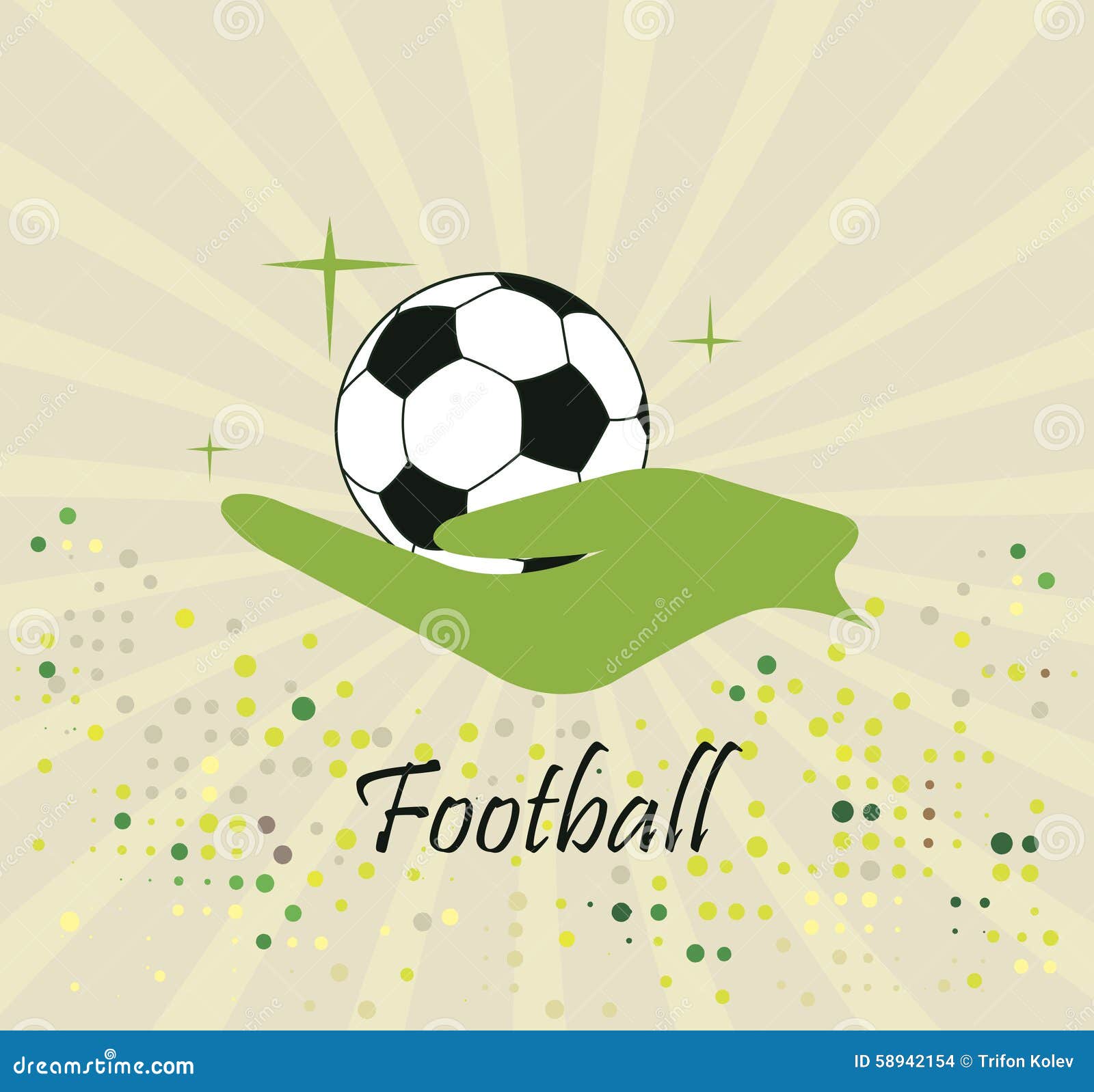 Abstract football logo stock vector. Illustration of soccer - 58942154