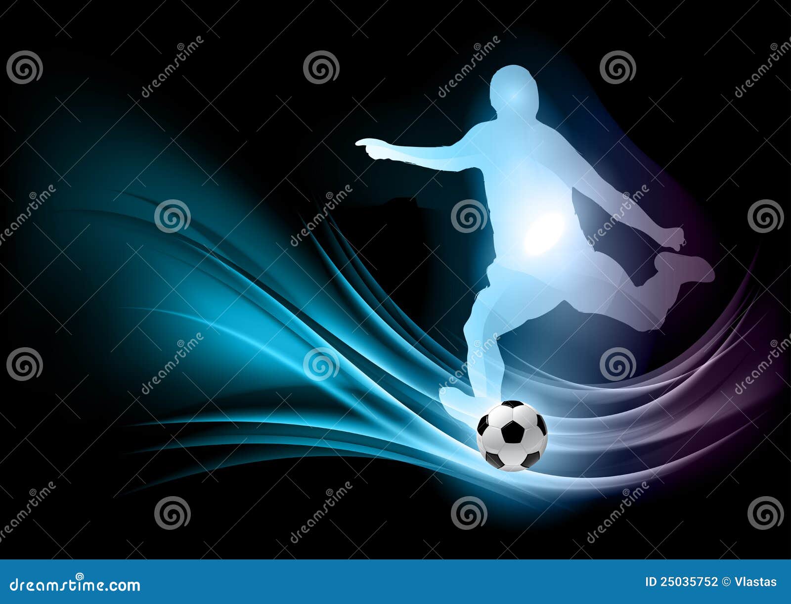 Abstract football player stock vector. Illustration of champion - 25035752