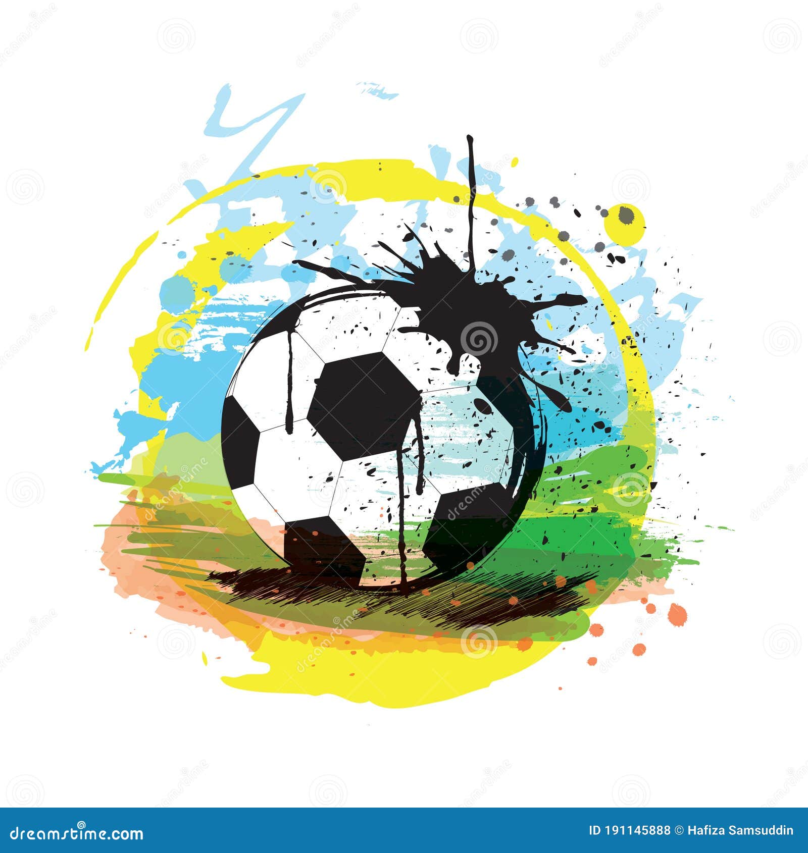 Abstract Football. Vector Illustration Decorative Design Stock Vector ...