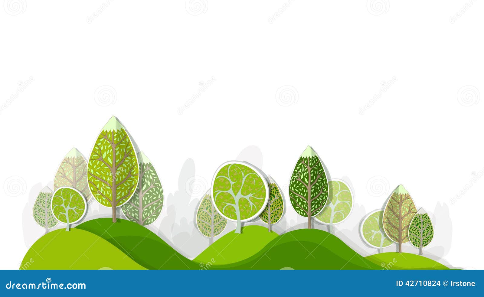 Abstract Forest Green Brush Stroke Circle Shape Background Banner ...