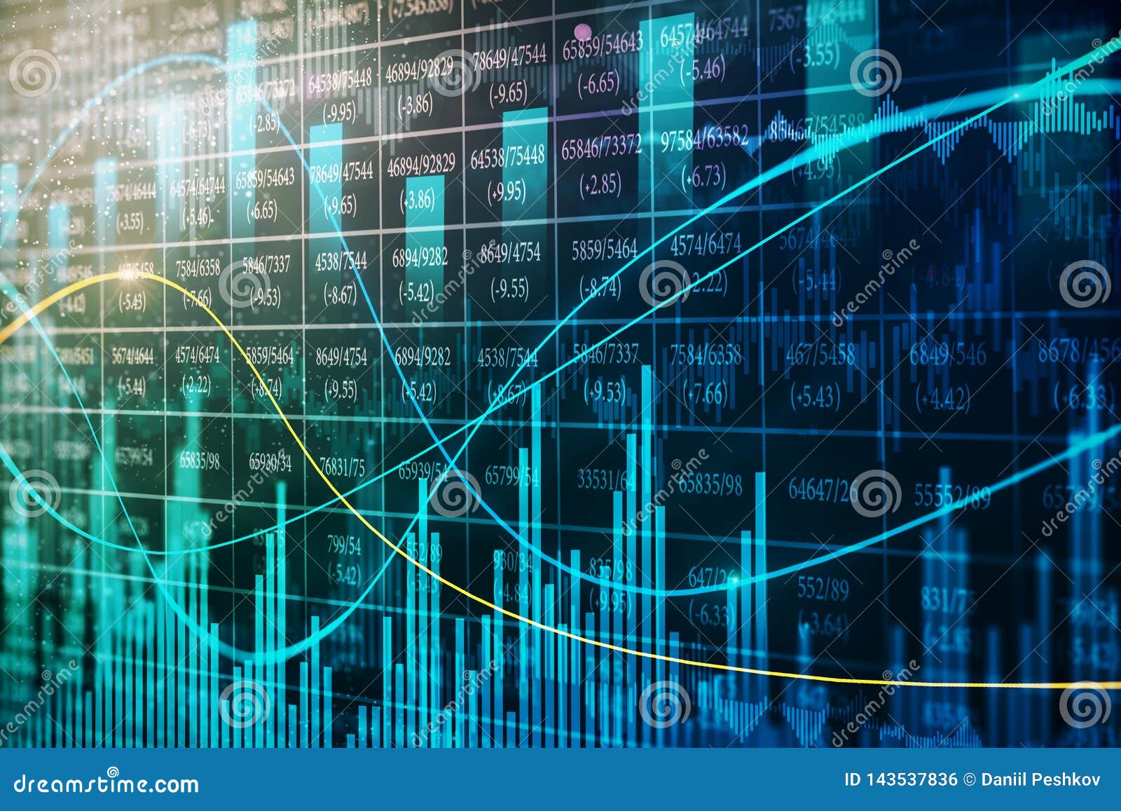 Abstract Forex Chart Backdrop Stock Illustration - Illustration of ...