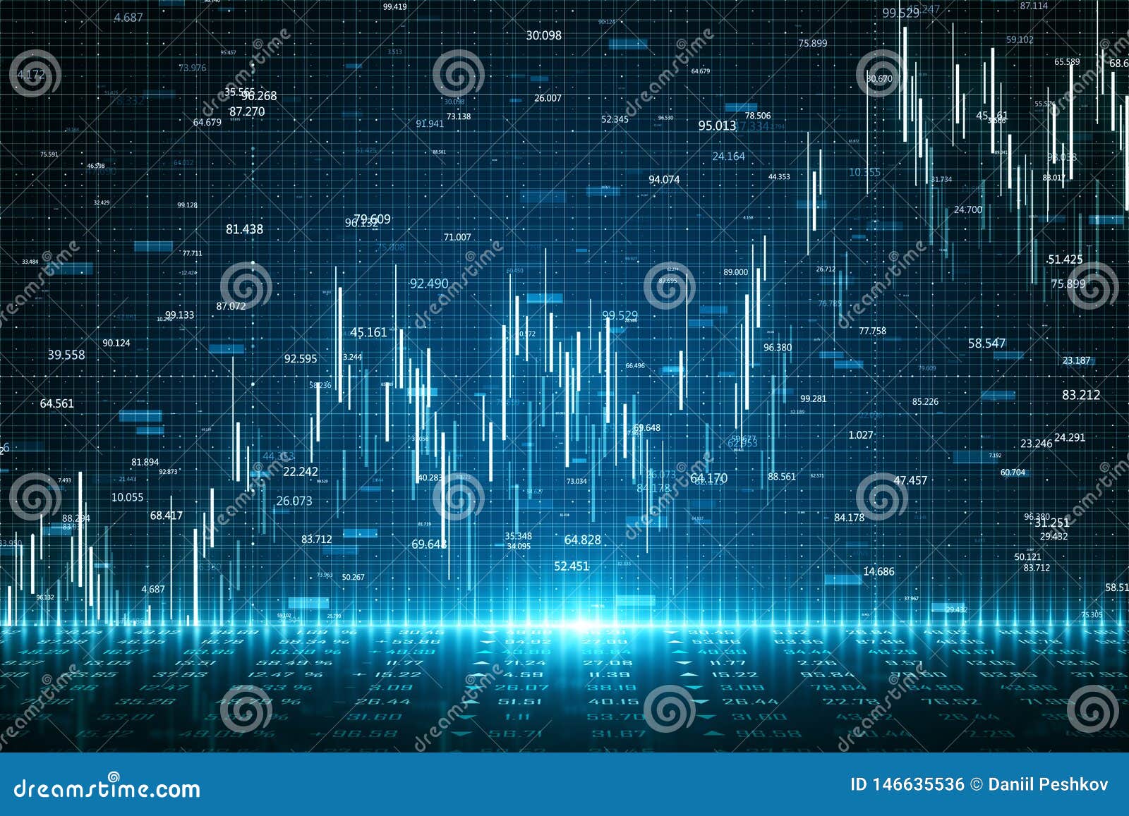 Abstract Forex Chart Backdrop Stock Illustration - Illustration of ...