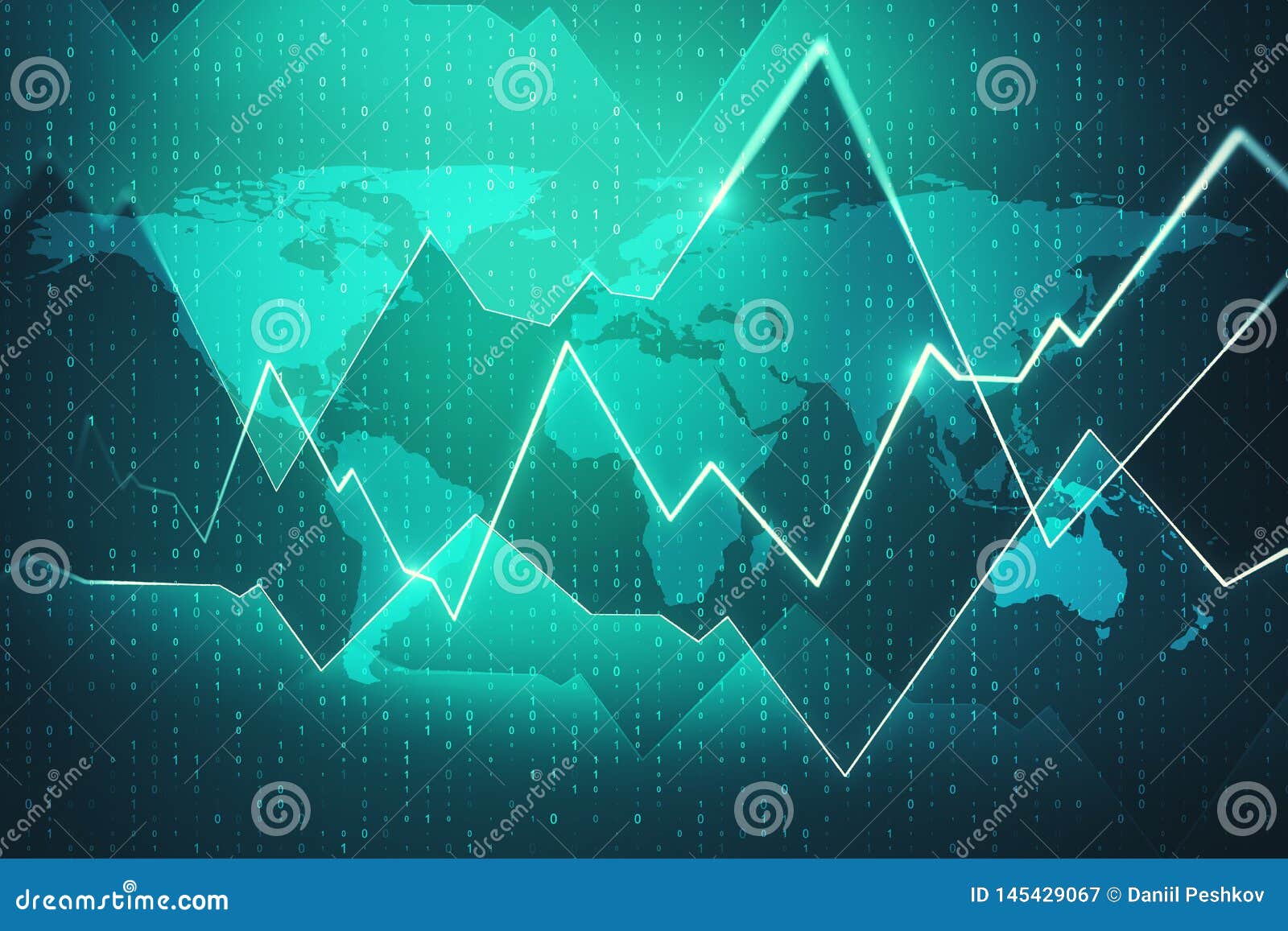 Abstract Forex Chart Background Stock Illustration - Illustration of ...