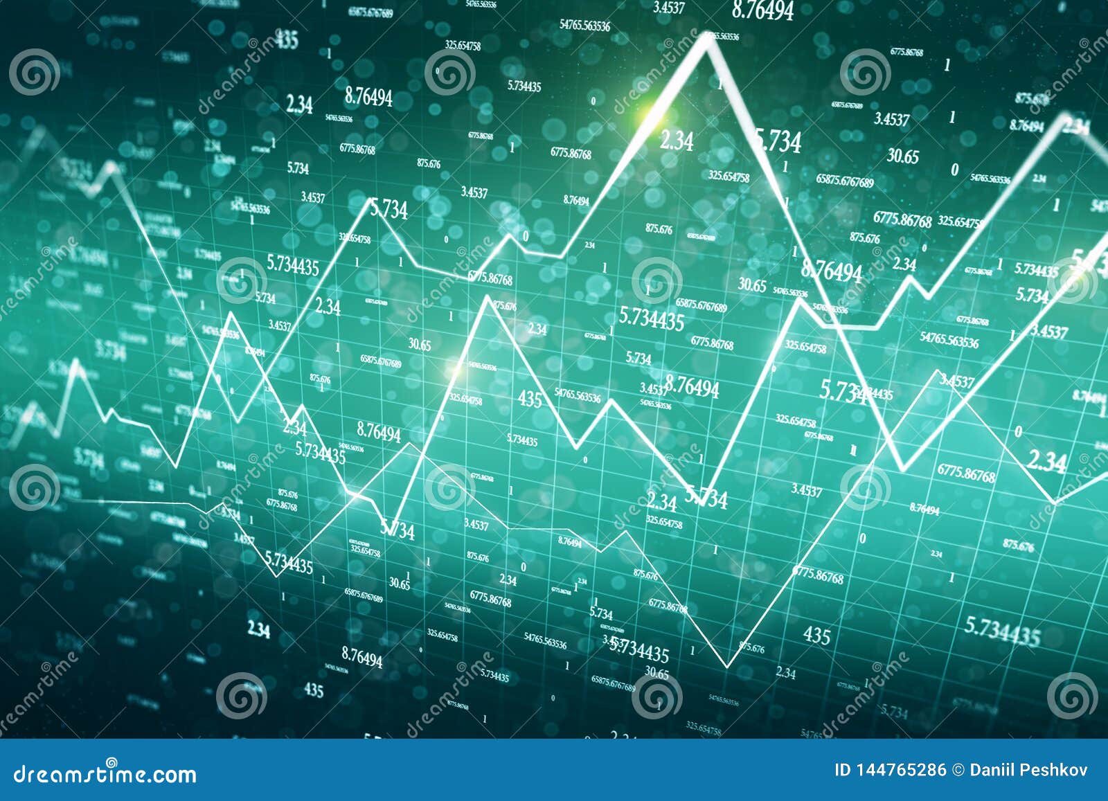 Abstract Forex Chart Background Stock Illustration - Illustration of ...