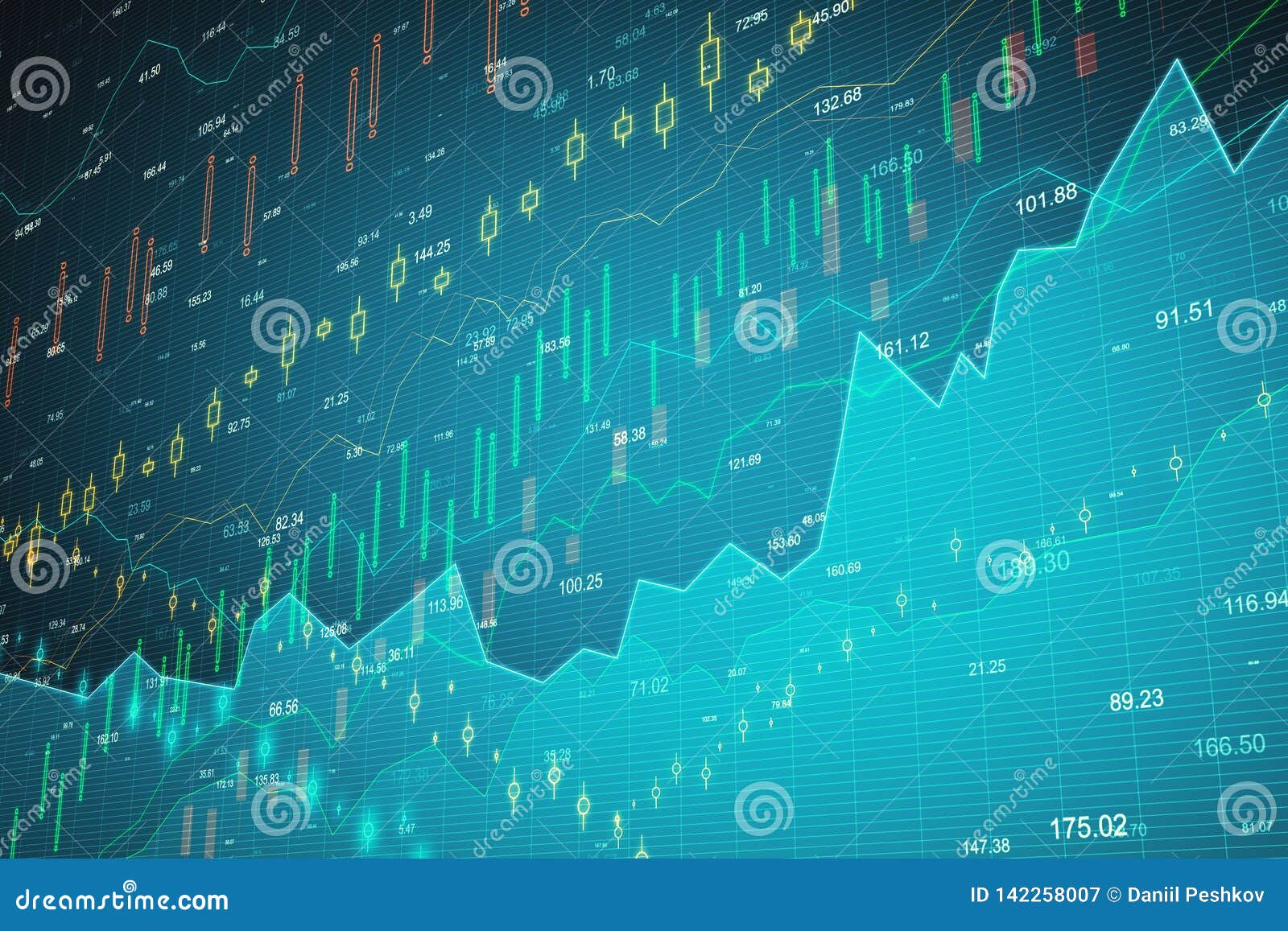 Abstract Forex Chart Texture Stock Illustration - Illustration of ...