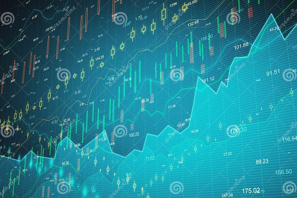 Abstract Forex Chart Texture Stock Illustration - Illustration of ...