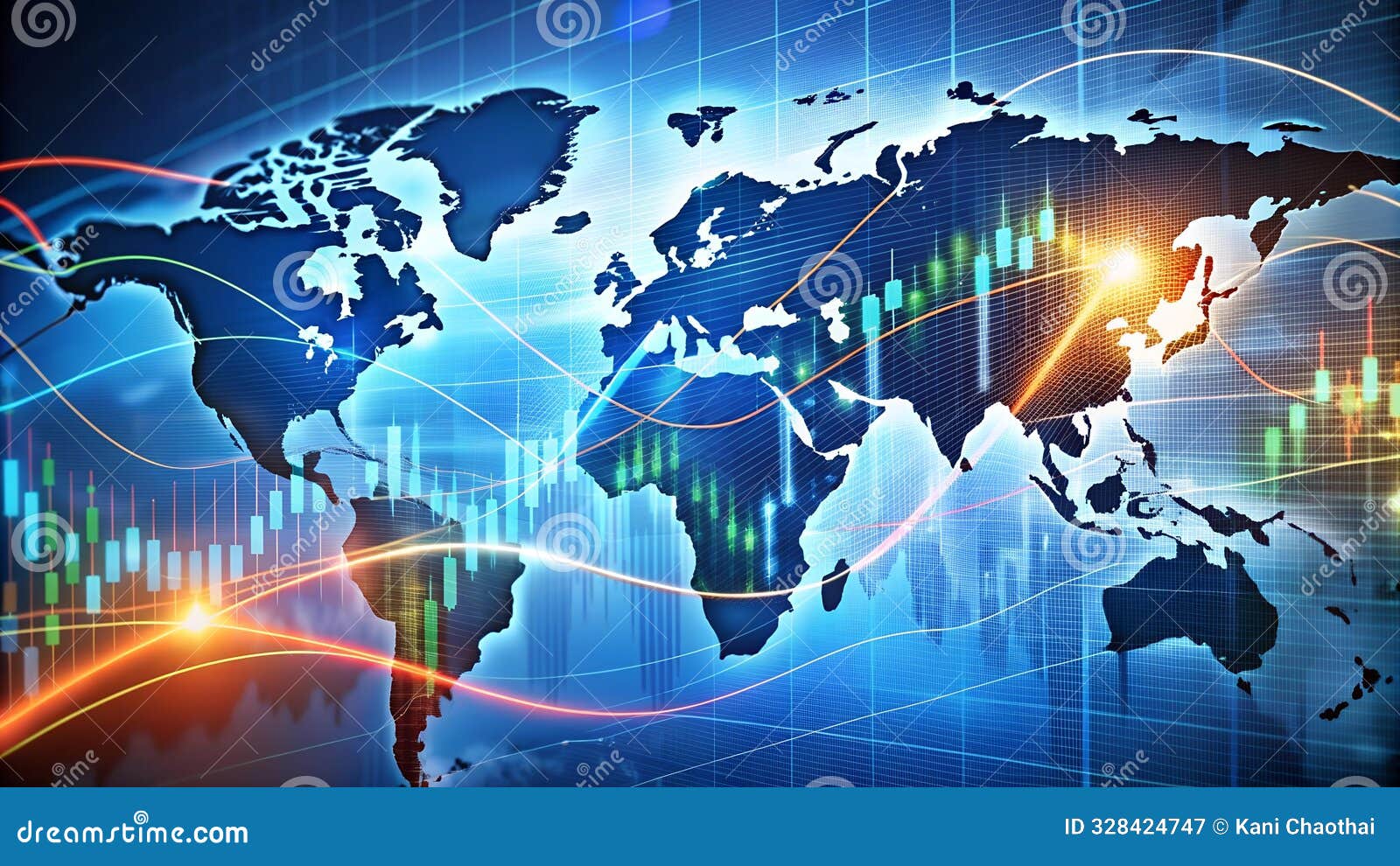 Abstract Forex Flow: a Visual Representation of Global Currency ...