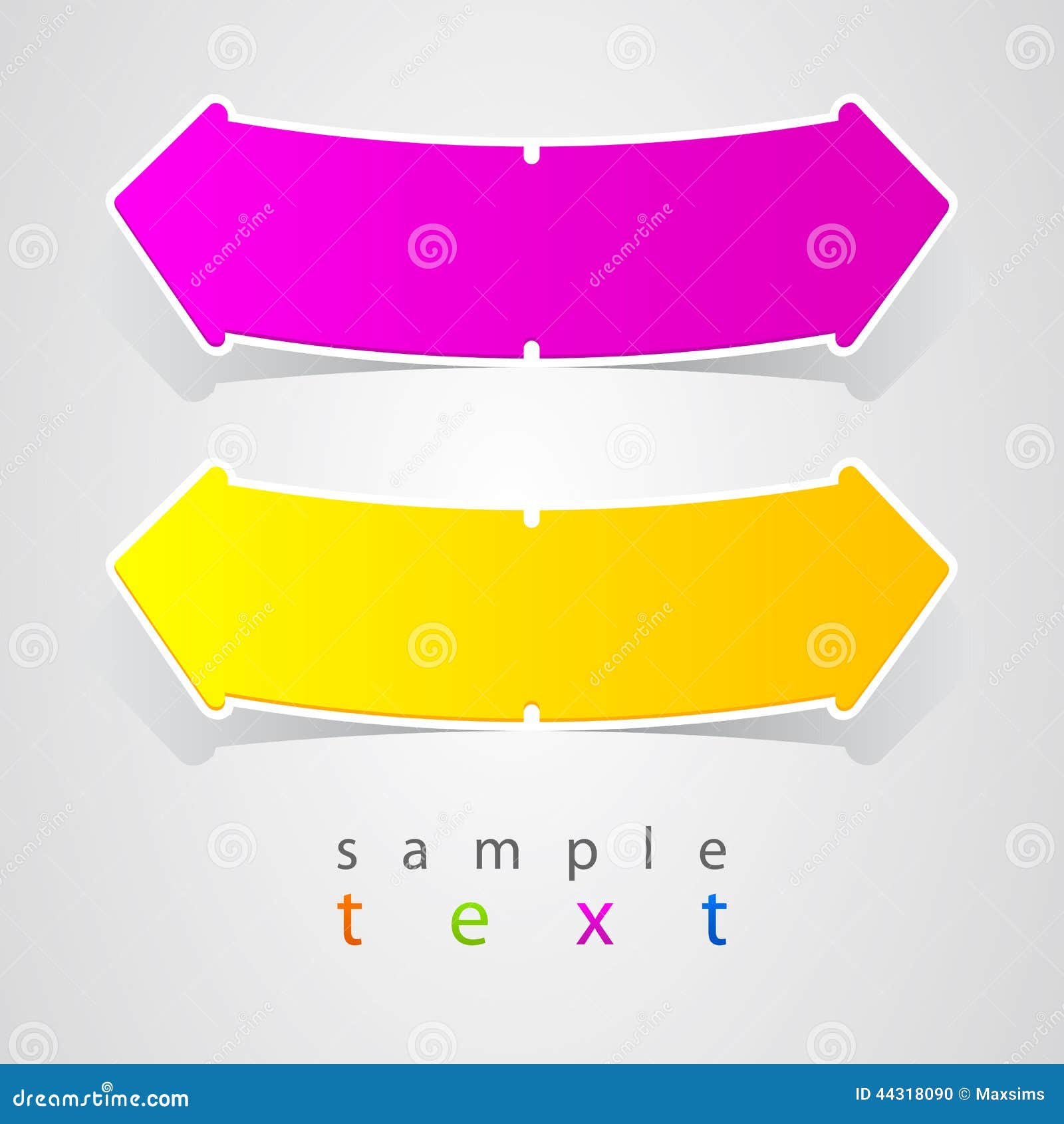 Abstract Form Arrow Label Paper Stock Vector - Illustration of internet ...