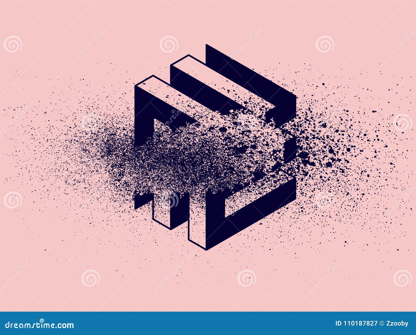 Abstract Form Background with Splash Texture. Retro Vector Illustration ...