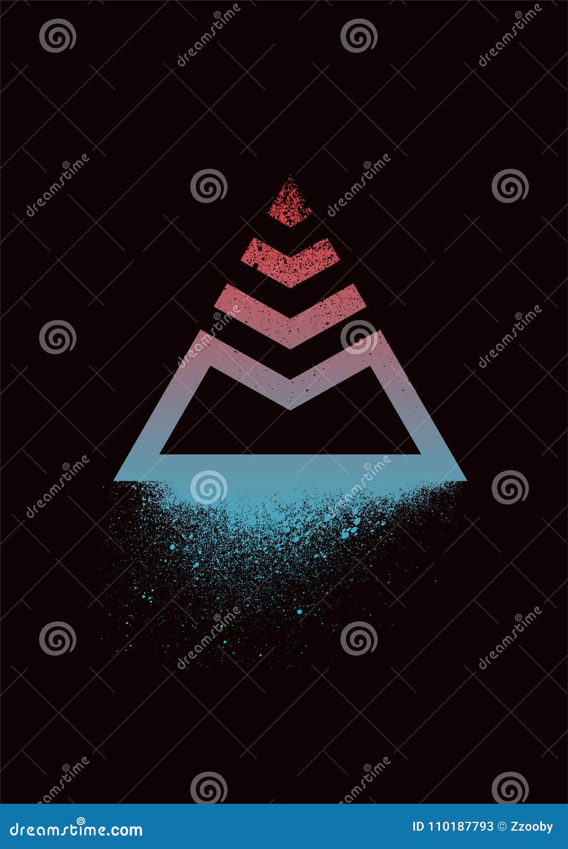 Abstract Form Background with Splash Texture. Retro Vector Illustration ...