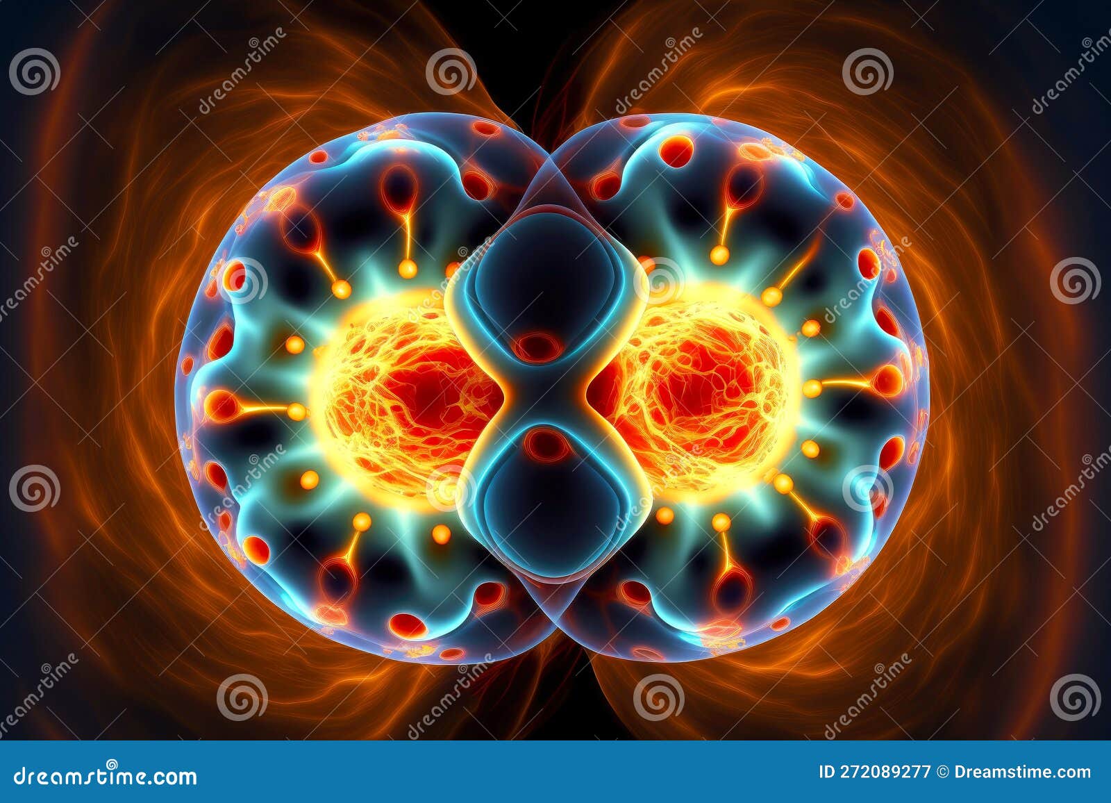 Abstract Form of Cell Division in Molecule with Membranes and Nuclei ...