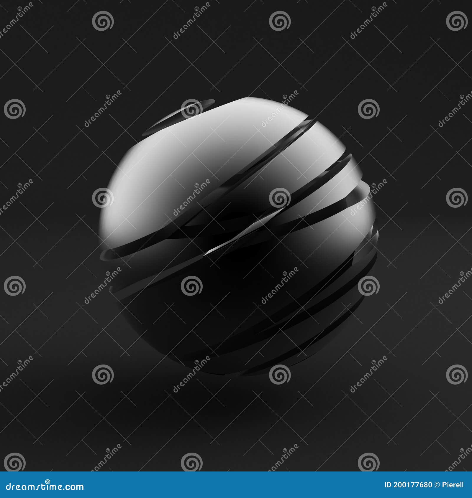 Abstract Form. 3d Illustration, 3d Rendering Stock Illustration ...