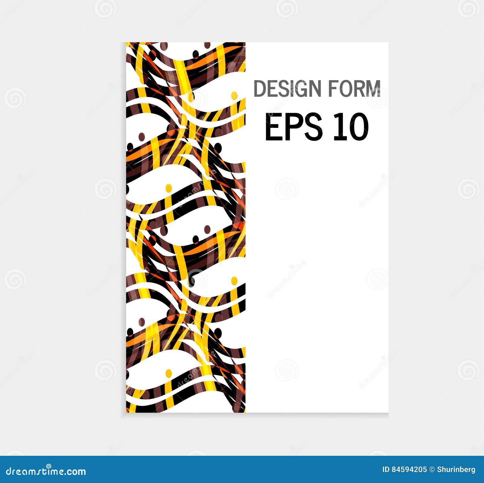 Abstract Format Poster Brochure Leaflet Design Template Layout Vector