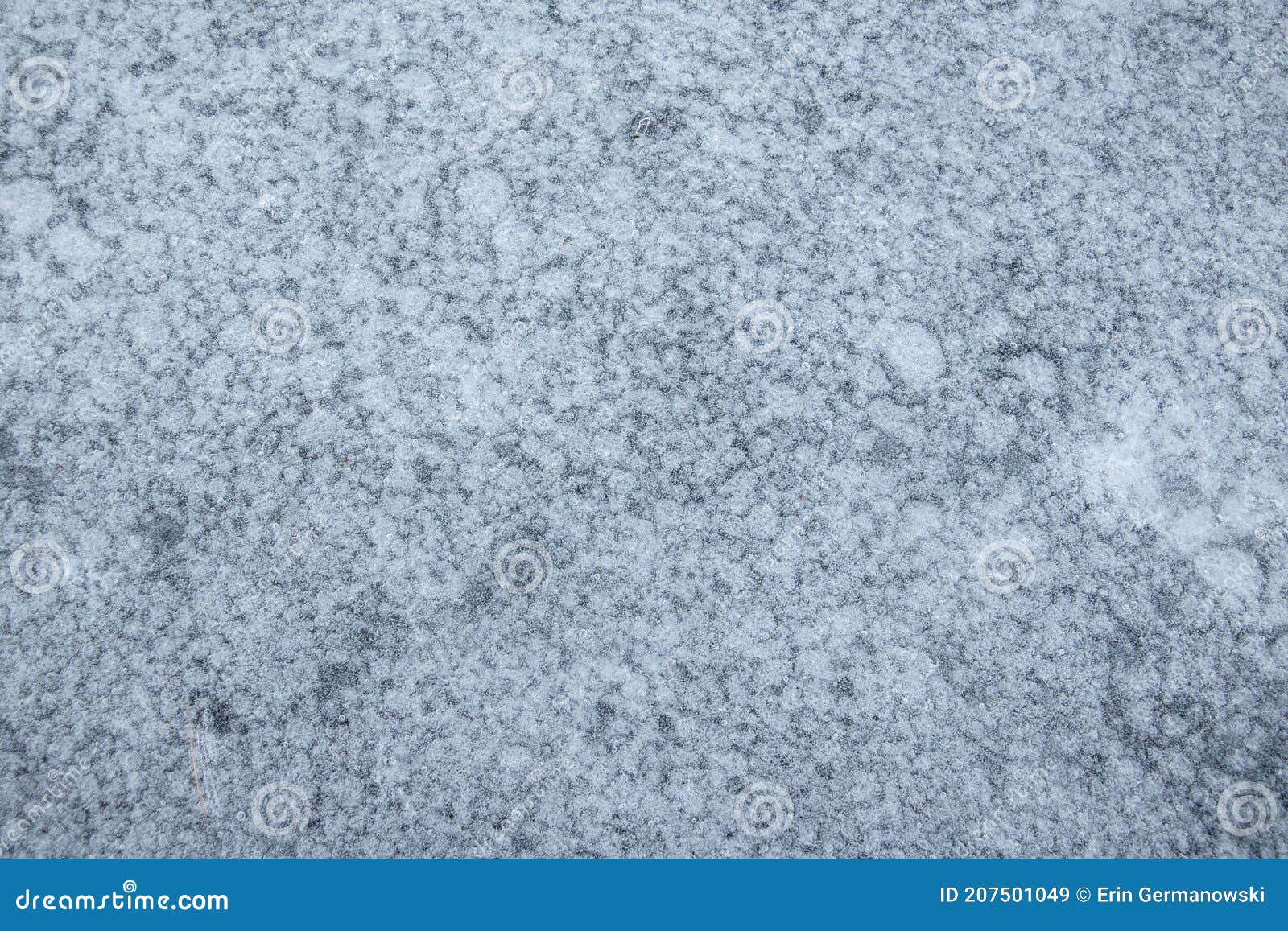 Abstract Formation Formed from Refreezing Water on a Pond Stock Image ...