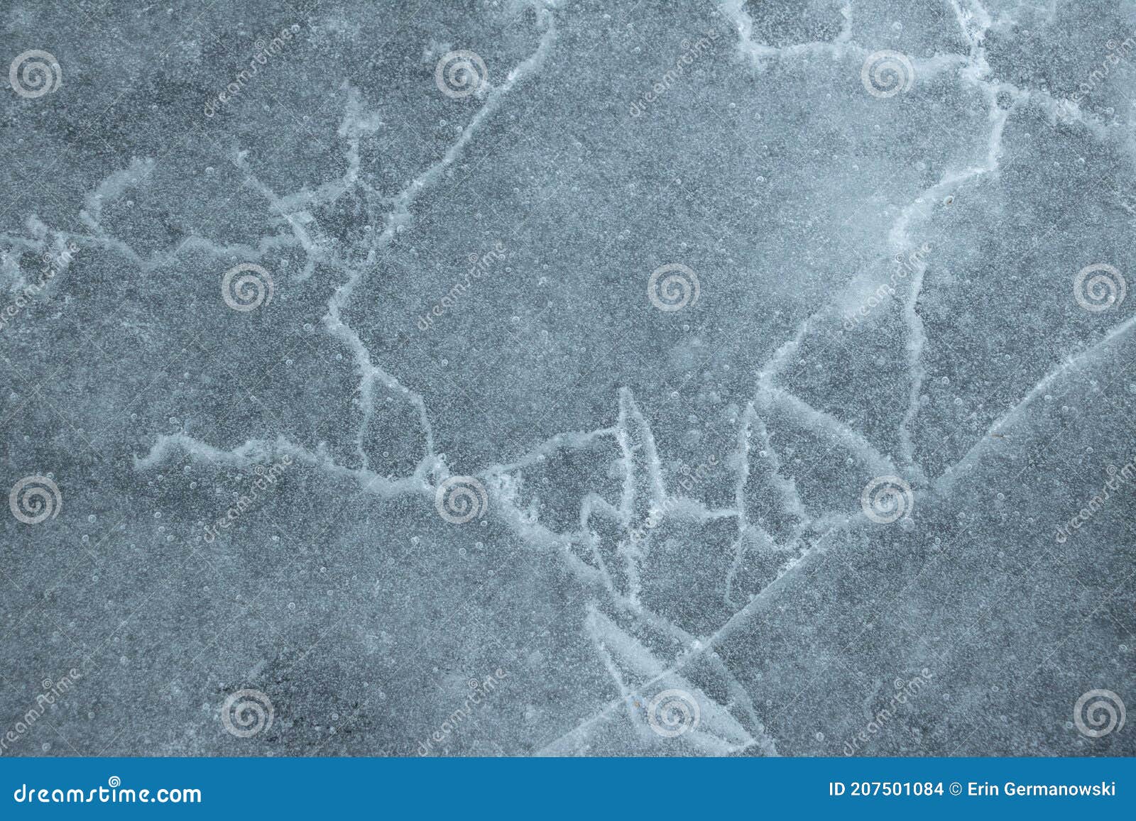 Abstract Formation Formed from Refreezing Water on a Pond Stock Photo ...