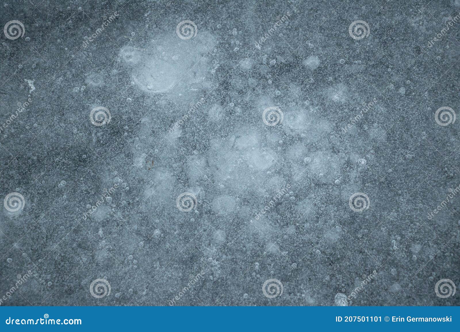 Abstract Formation Formed from Refreezing Water on a Pond Stock Image ...