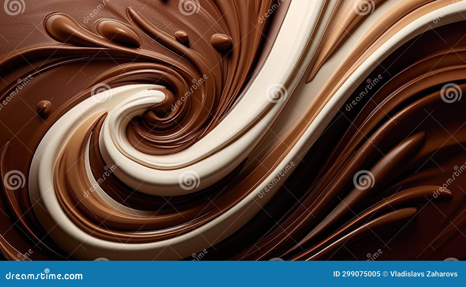 Abstract Forms from Chocolate and Vanilla Create Amazing Visual ...