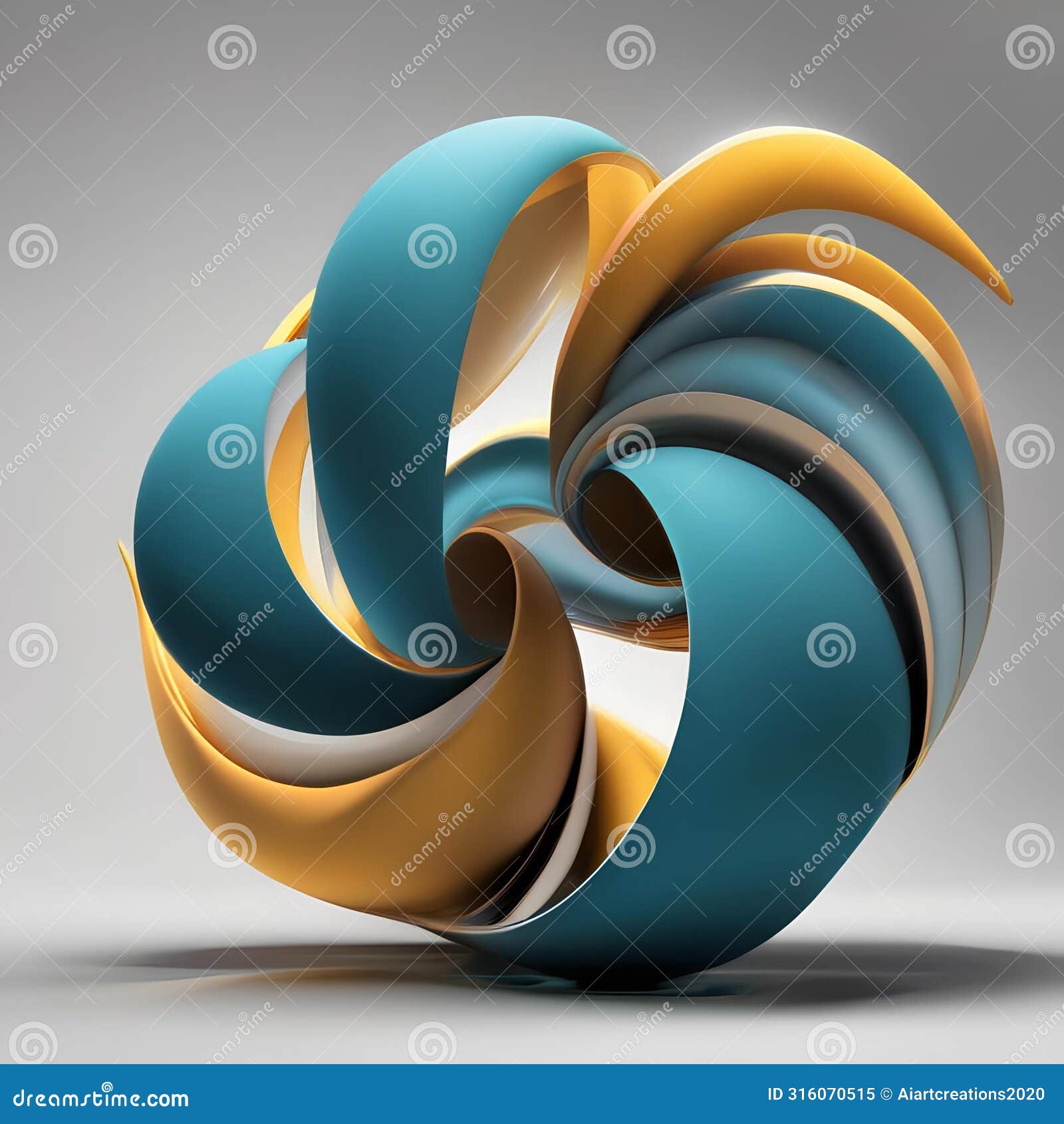 Abstract Forms Evolving And Morphing Into New Shapes, In A Continuous ...