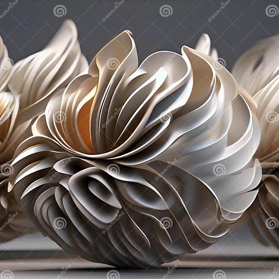 Abstract Forms Evolving and Morphing into New Shapes, in a Continuous ...