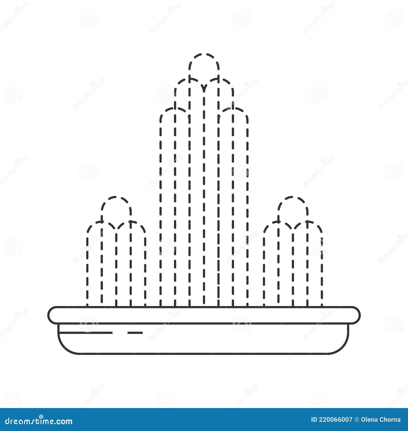 Abstract Fountain. Decorative Cascade Fountain. Cascade And Water ...