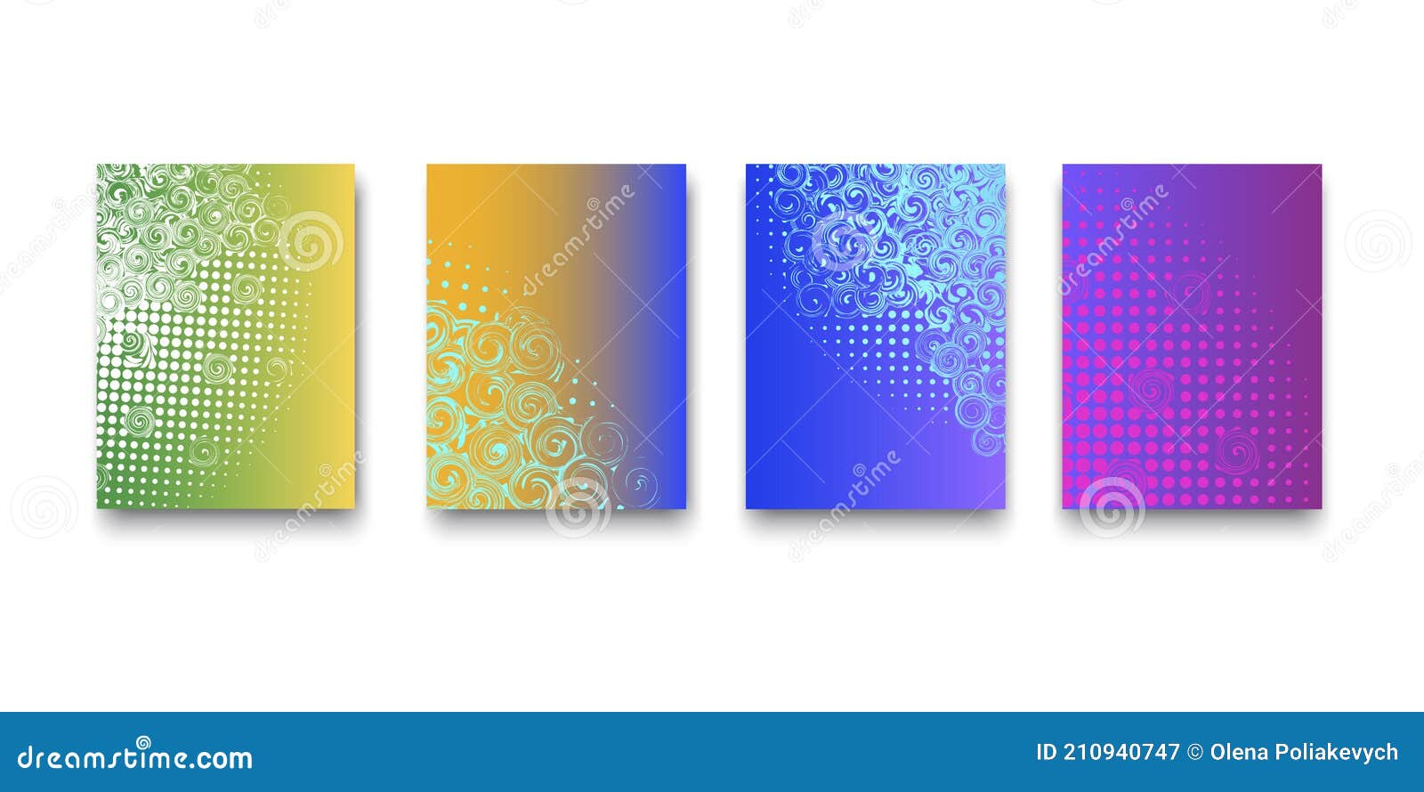 Abstract Four Colored Rectangles for Banner Design. Simple Design ...