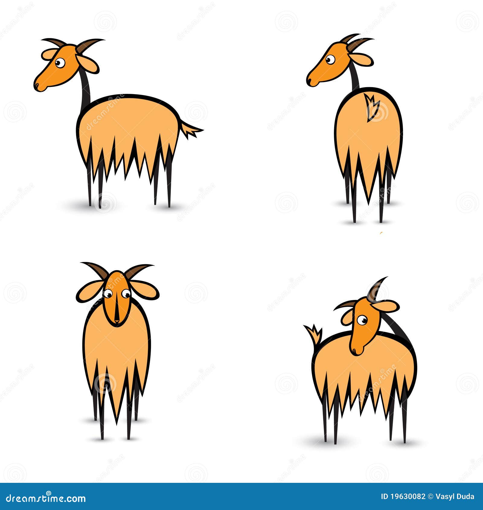 Four Goats Stock Illustrations – 13 Four Goats Stock Illustrations ...