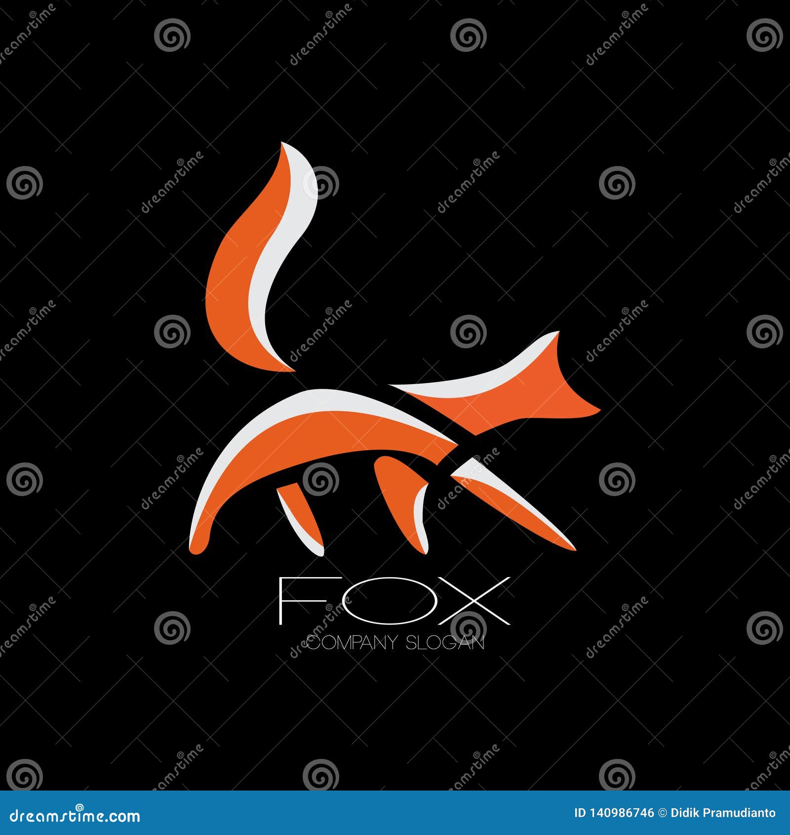 Abstract Fox Logo for Petshop Stock Vector - Illustration of graphic ...