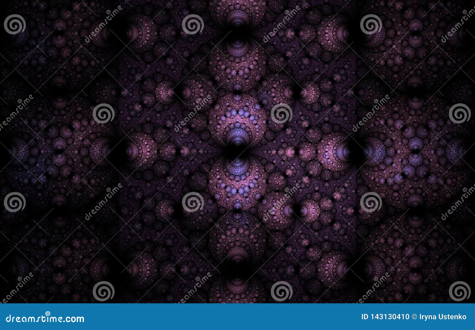 Abstract Fractal Art Background Illustration Space Geometry. Stock ...