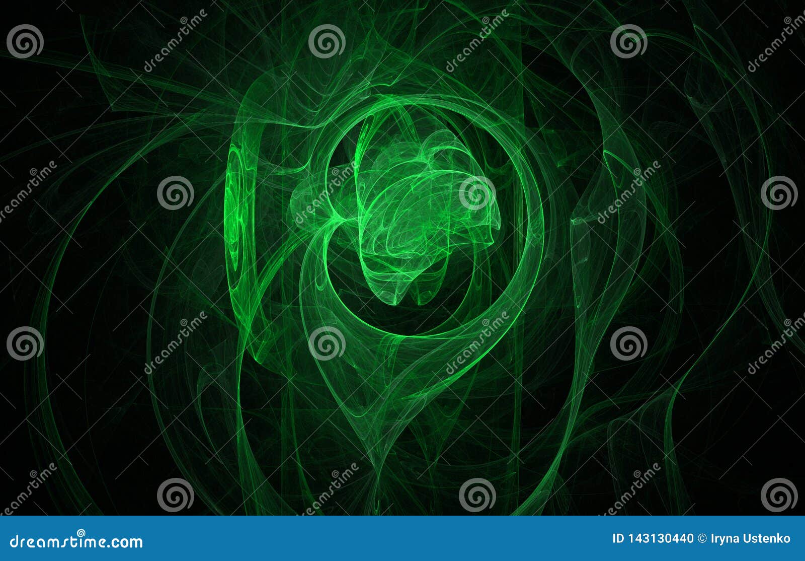Abstract Fractal Art Background Illustration Space Geometry. Stock ...