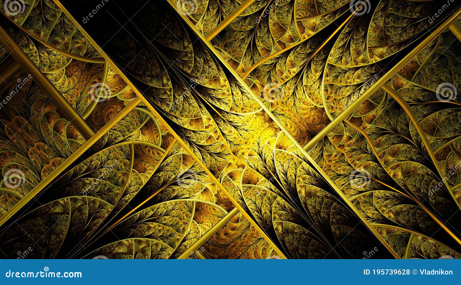Abstract Fractal Art Background in Illustration Space Geometry Stock ...