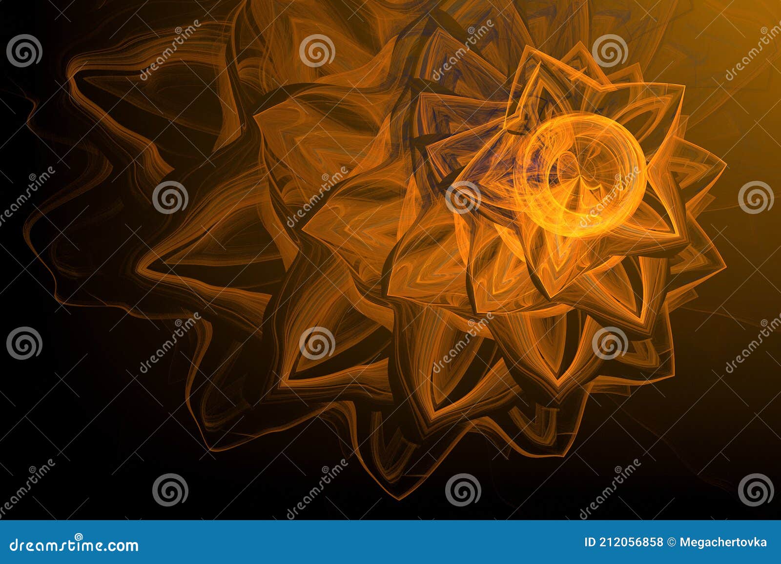 Abstract Fractal Background, Free Illustration of Sun Stock ...