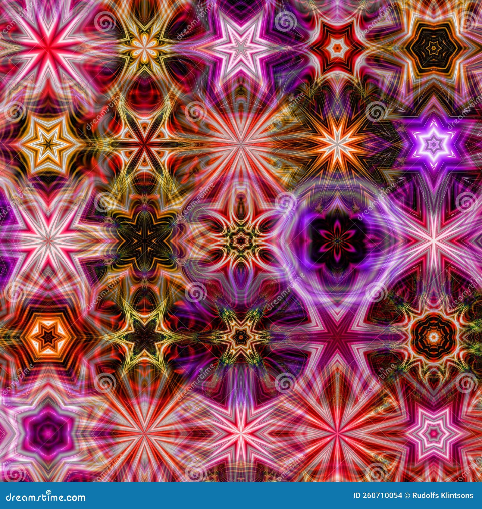 Abstract Fractal Background Infinite Universe Computer Generated Image ...