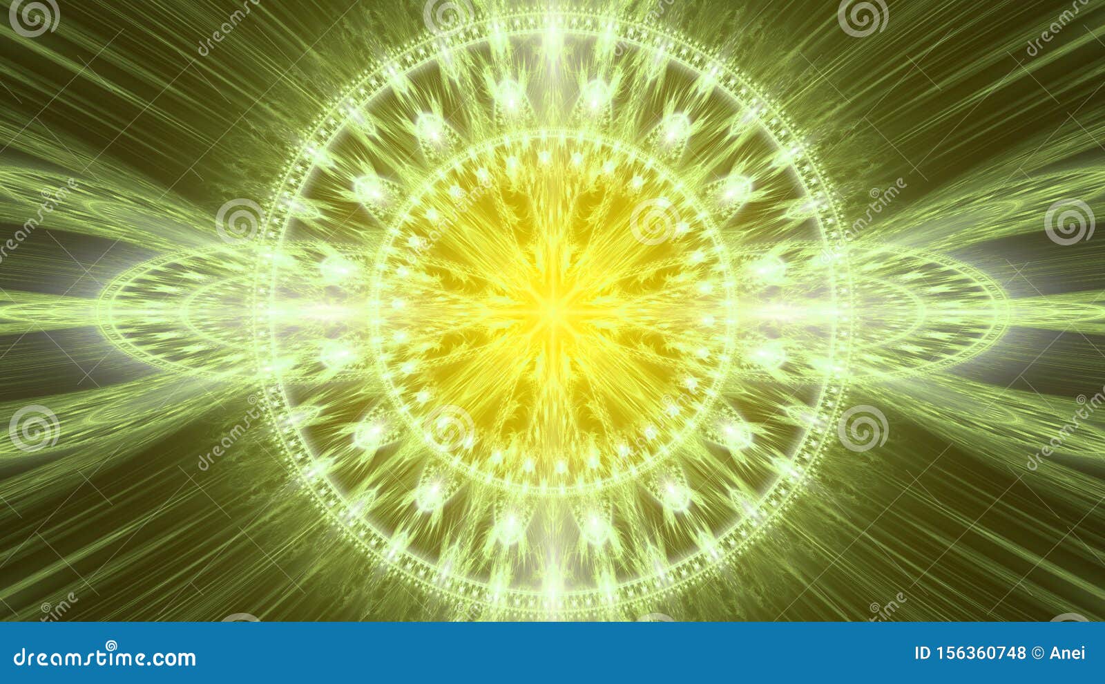 Abstract Fractal Background Made Out of an Exploding Star with a ...