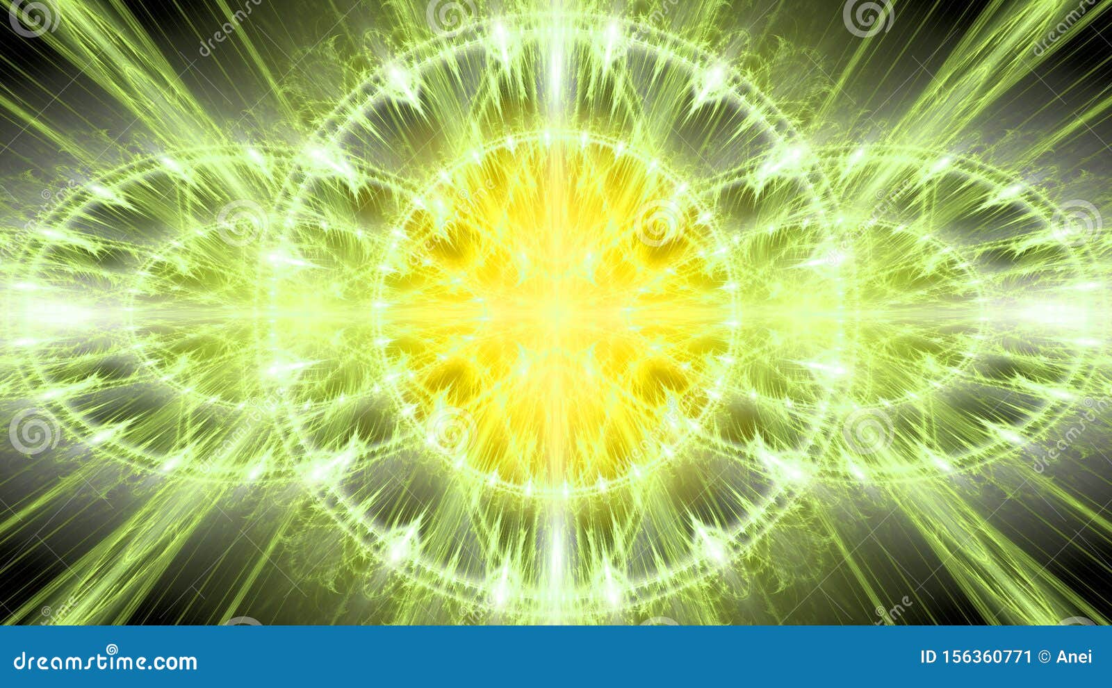 Abstract Fractal Background Made Out of an Exploding Star with a ...