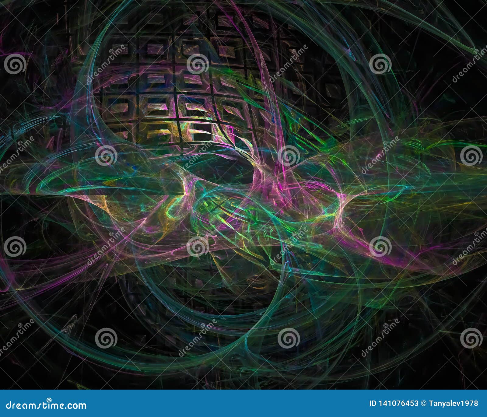 Abstract Shape Dynamic Effect Creative Fractal Elegance Science Element ...